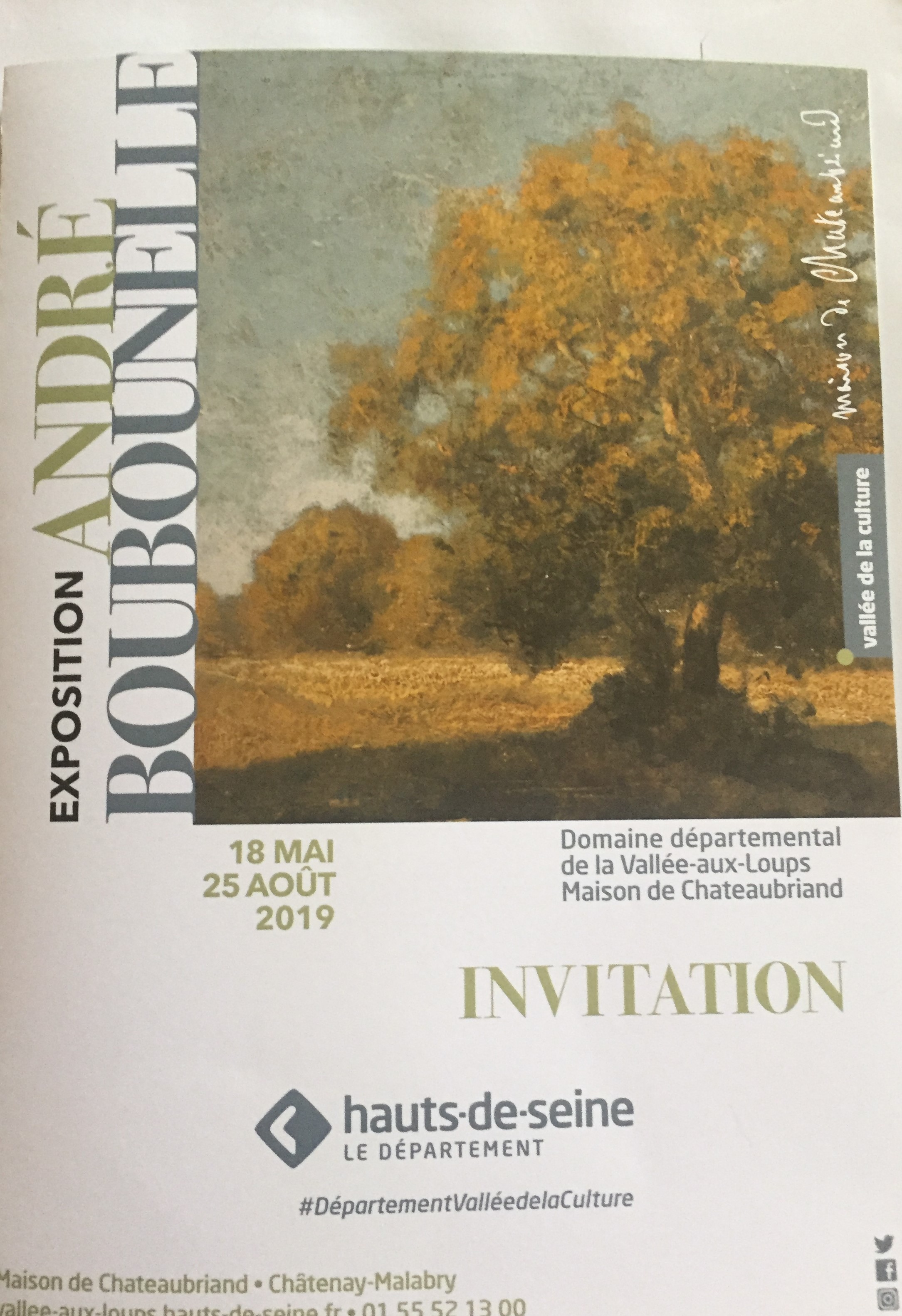 Domaine départemental de la Vallée aux loups Maison de Chateaubriand- exposition André ...